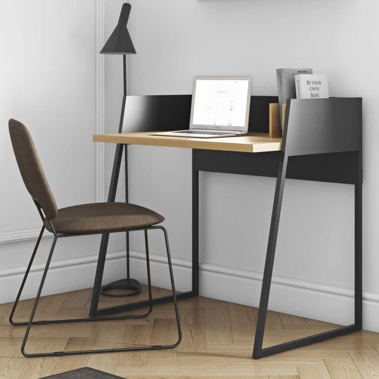 Liquidation Bureau Volta 90cm - Noir/chêne nouvelle série en vente ...